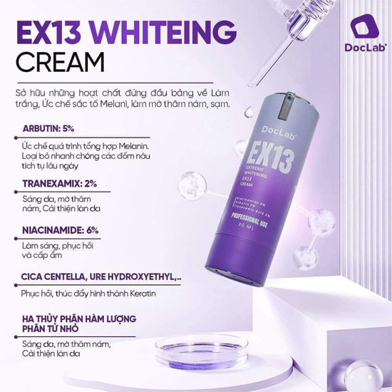 Kem Trị Nám Dưỡng Trắng Da Ex13 Platium Doclab Hàn Quốc - Tosowoong.vn- Mỹ Phẩm Tosowoong