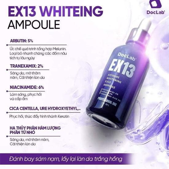 Serum Trị Nám Dưỡng Trắng Da Ex13 Platium DocLab Hàn Quốc - Tosowoong.vn- Mỹ Phẩm Tosowoong